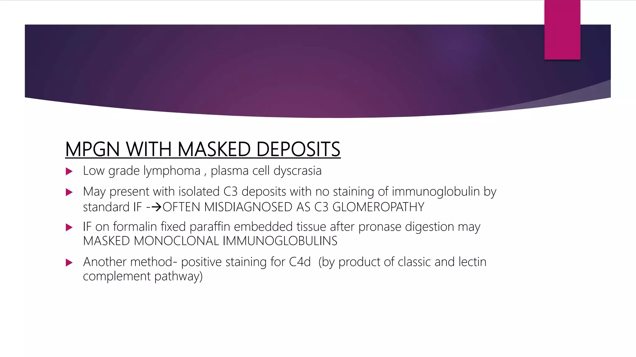 Membranoproliferative glomerulonephritis & c3 glomerulopathy | PPTX