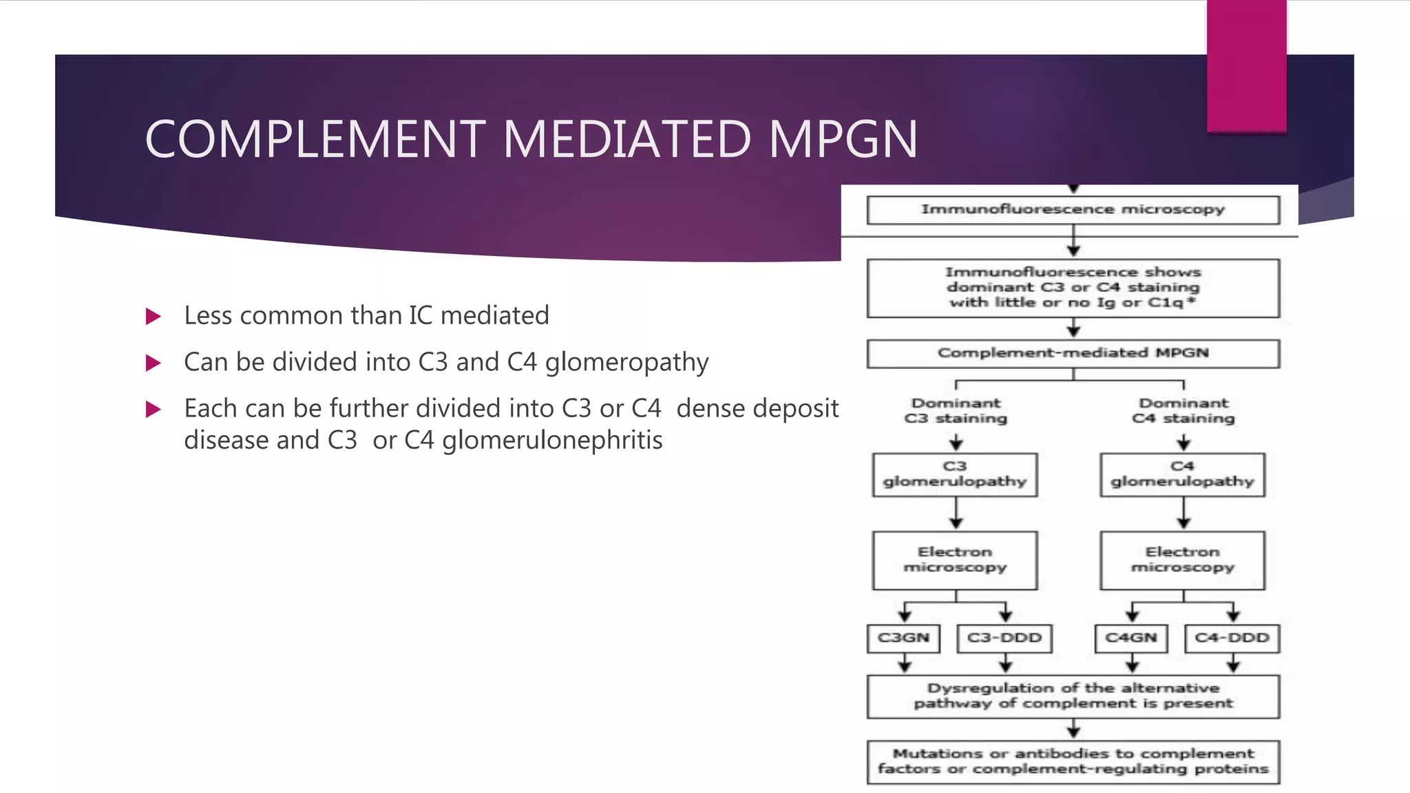 Membranoproliferative glomerulonephritis & c3 glomerulopathy | PPTX