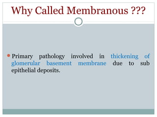 Membranous Nephropathy | PPT