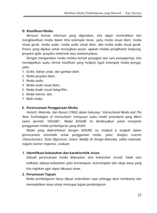 Membuat media pembelajaran yang menarik | PDF