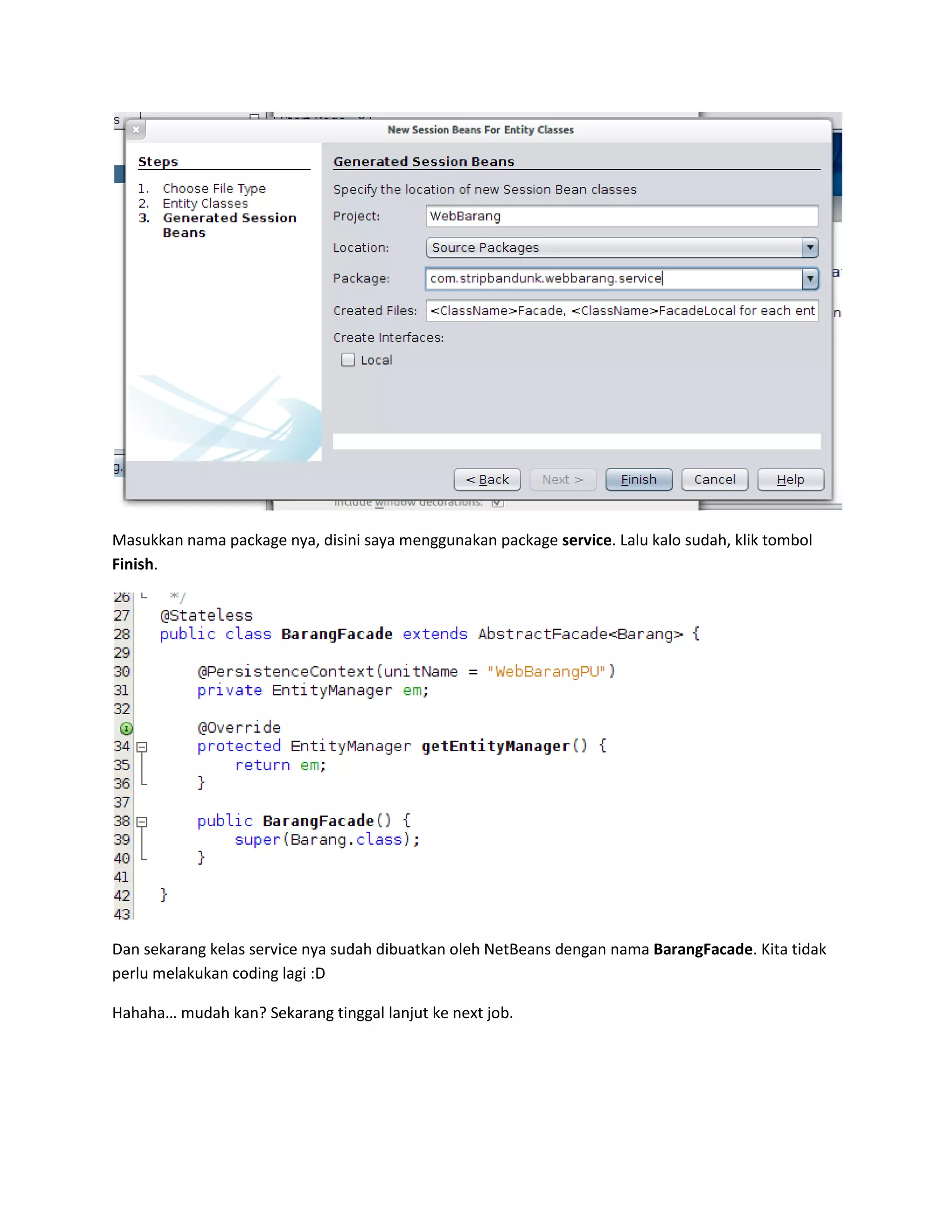 Membuat aplikasi java web enterprise sederhana | PDF