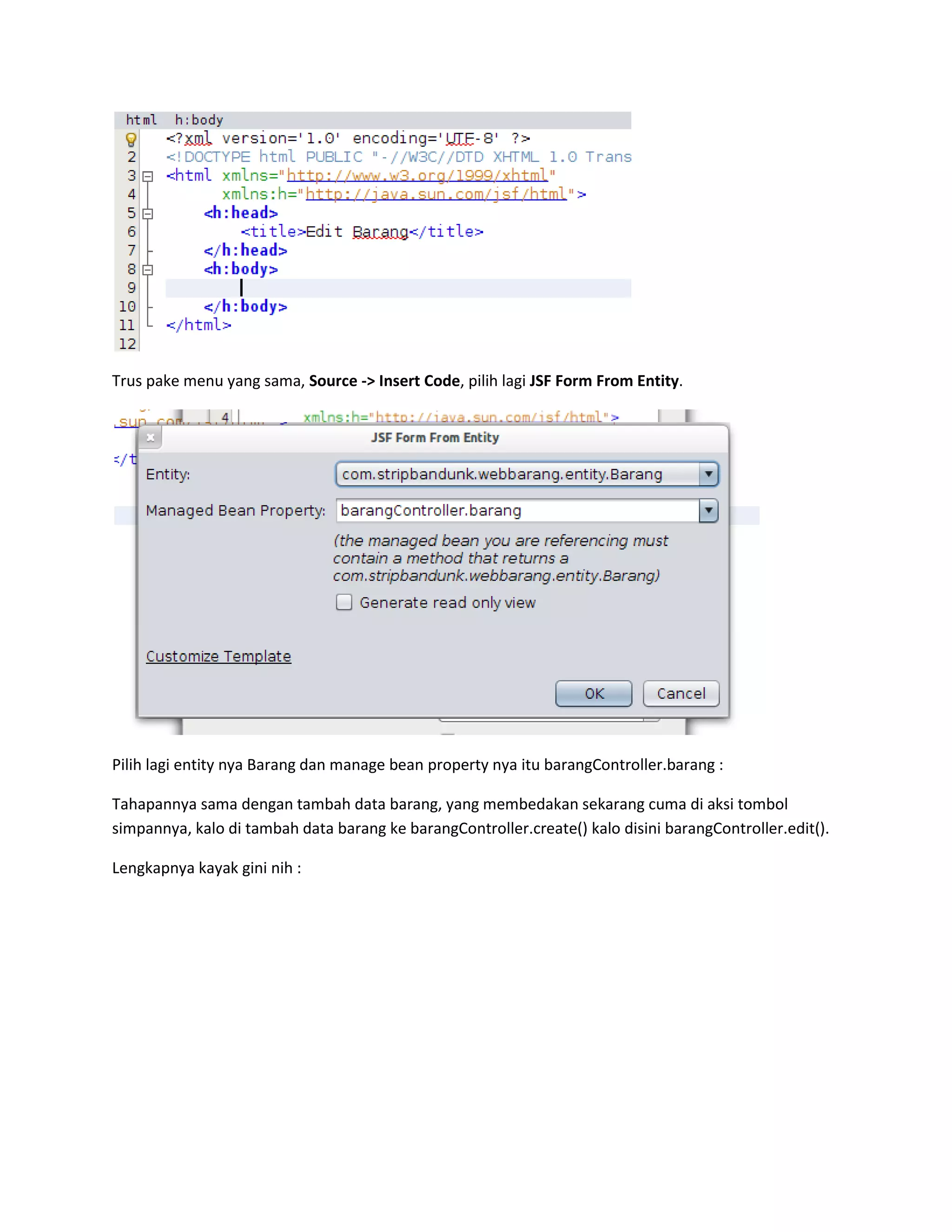 Membuat aplikasi java web enterprise sederhana | PDF