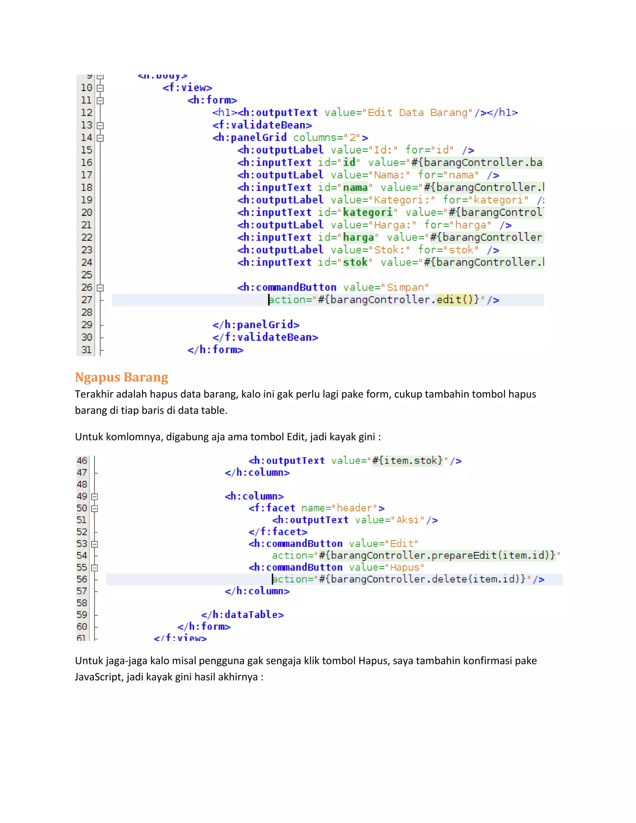 Membuat aplikasi java web enterprise sederhana | PDF