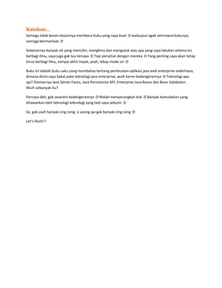 Membuat aplikasi java web enterprise sederhana | PDF
