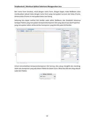 Membuat aplikasi-sederhana-menggunakan-java | PDF