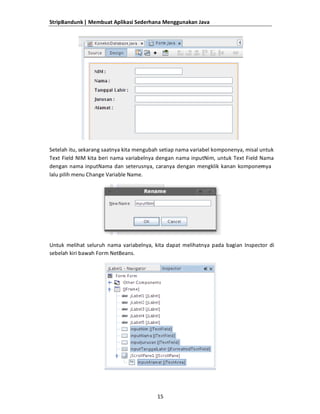 Membuat aplikasi-sederhana-menggunakan-java | PDF
