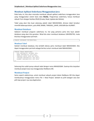 Membuat aplikasi-sederhana-menggunakan-java | PDF
