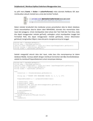 Membuat aplikasi-sederhana-menggunakan-java | PDF