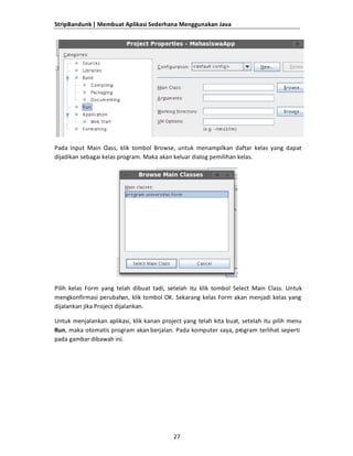 Membuat aplikasi-sederhana-menggunakan-java | PDF