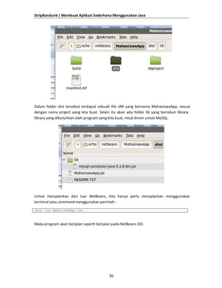 Membuat aplikasi-sederhana-menggunakan-java | PDF