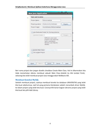 Membuat aplikasi-sederhana-menggunakan-java | PDF