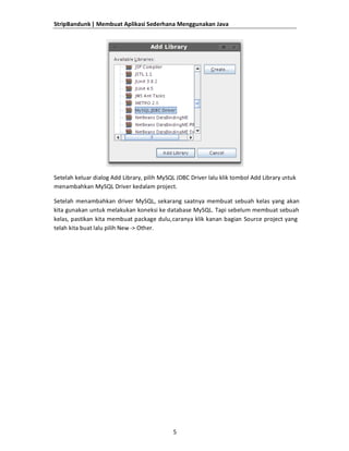 Membuat aplikasi-sederhana-menggunakan-java | PDF