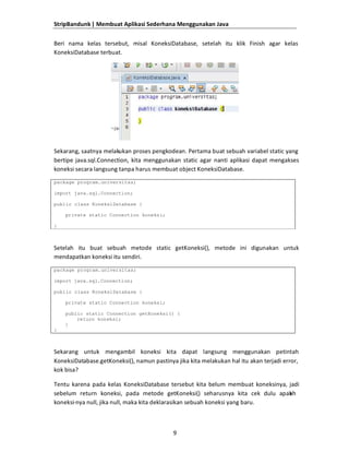 Membuat aplikasi-sederhana-menggunakan-java | PDF