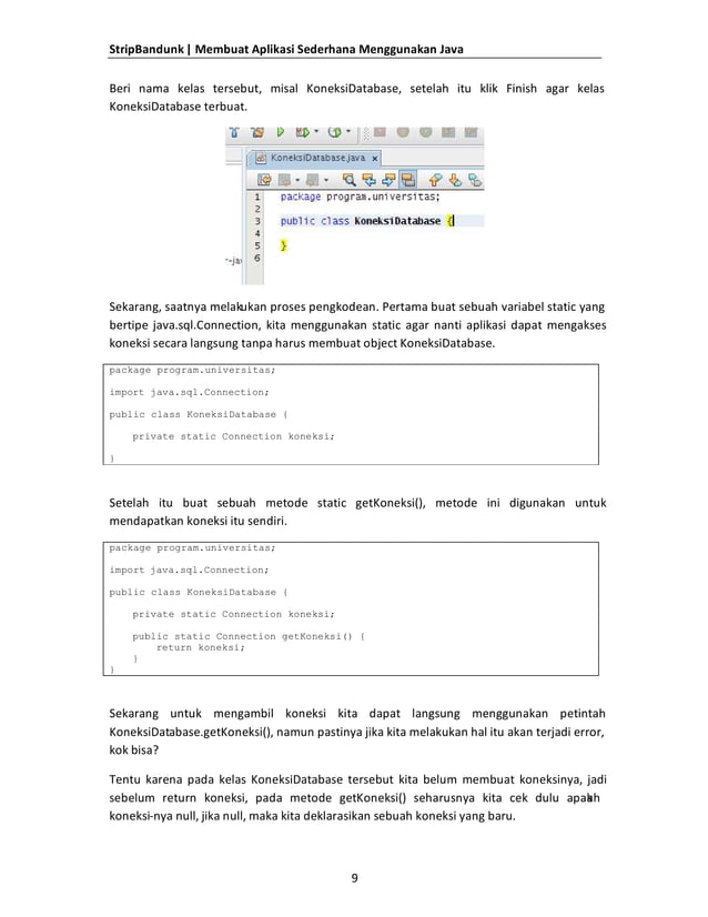 Membuat aplikasi-sederhana-menggunakan-java | PDF