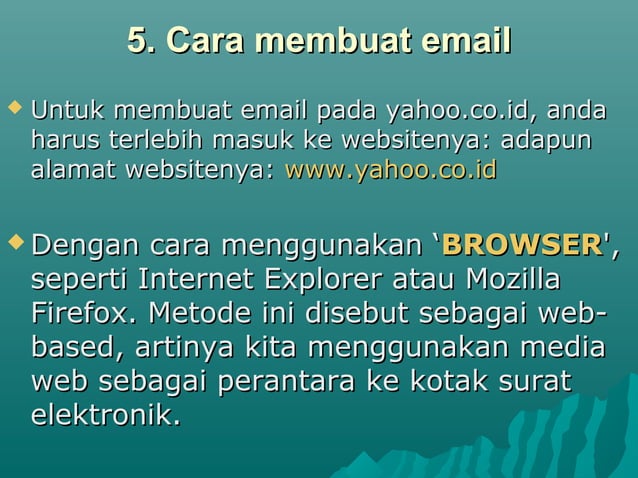 Membuat email | PPT