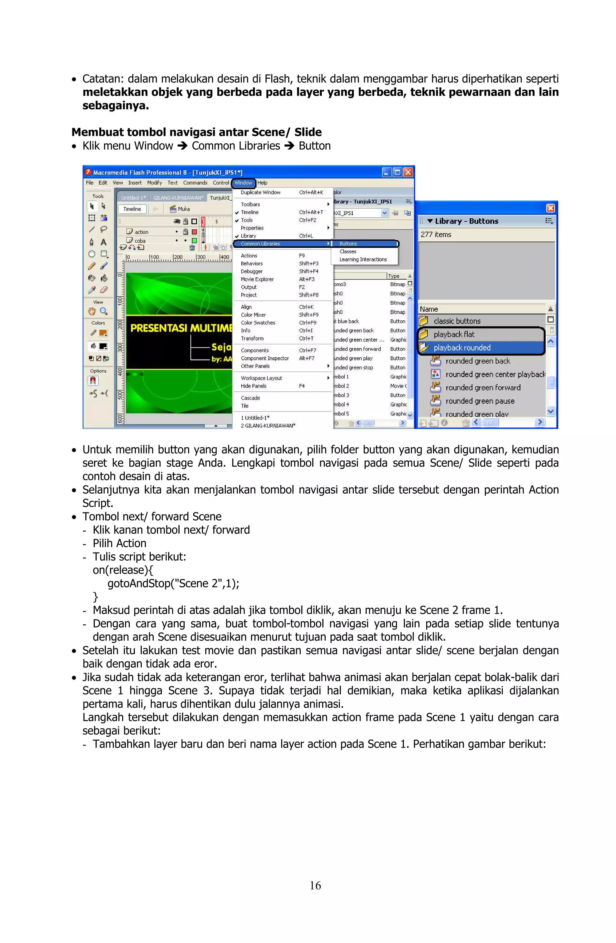 Membuat file-presentasi-dengan-flash-mengenal-action-script1 | PDF