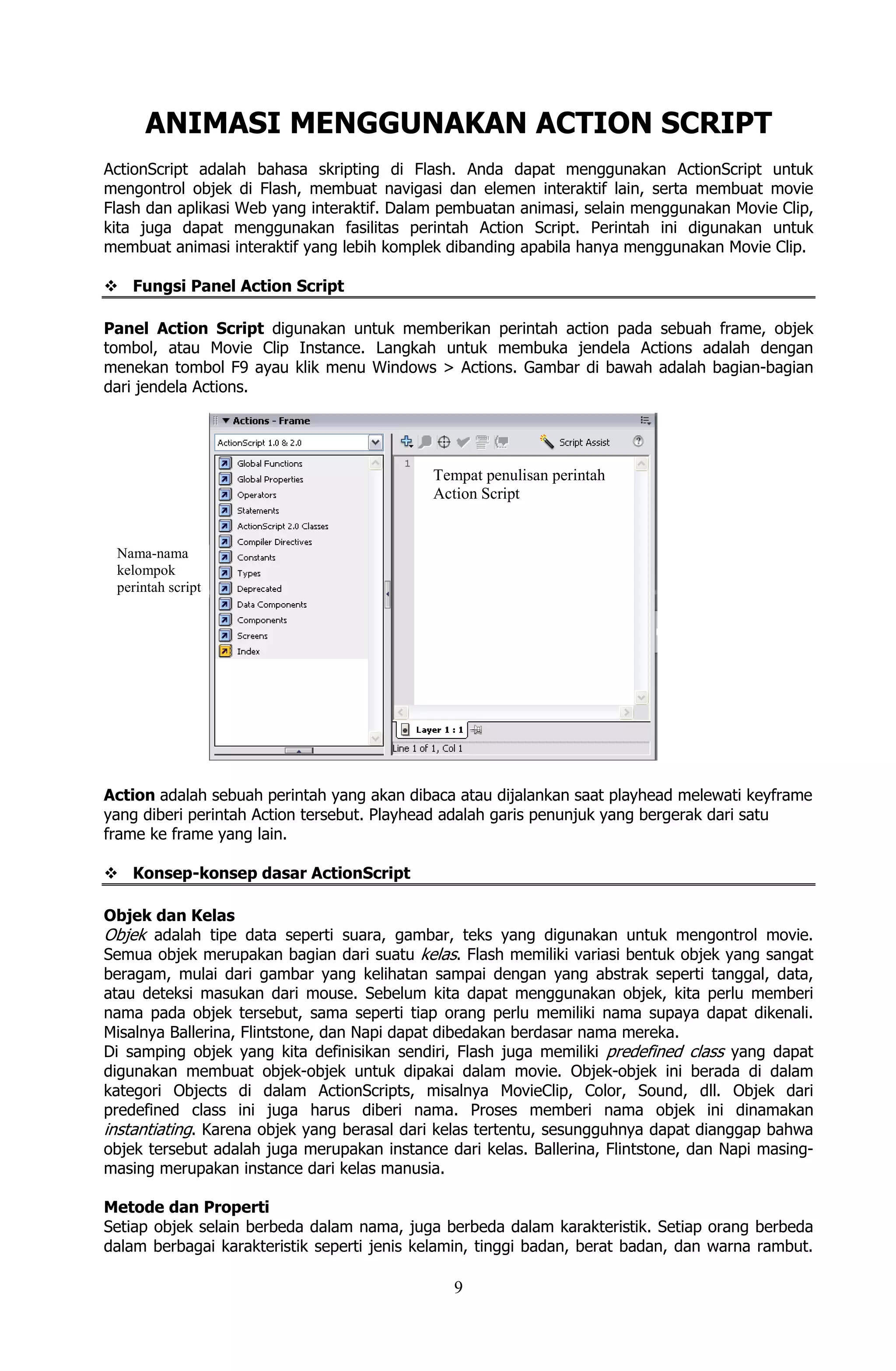 Membuat file-presentasi-dengan-flash-mengenal-action-script1 | PDF