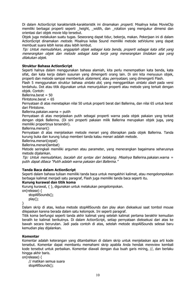 Membuat file-presentasi-dengan-flash-mengenal-action-script1 | PDF