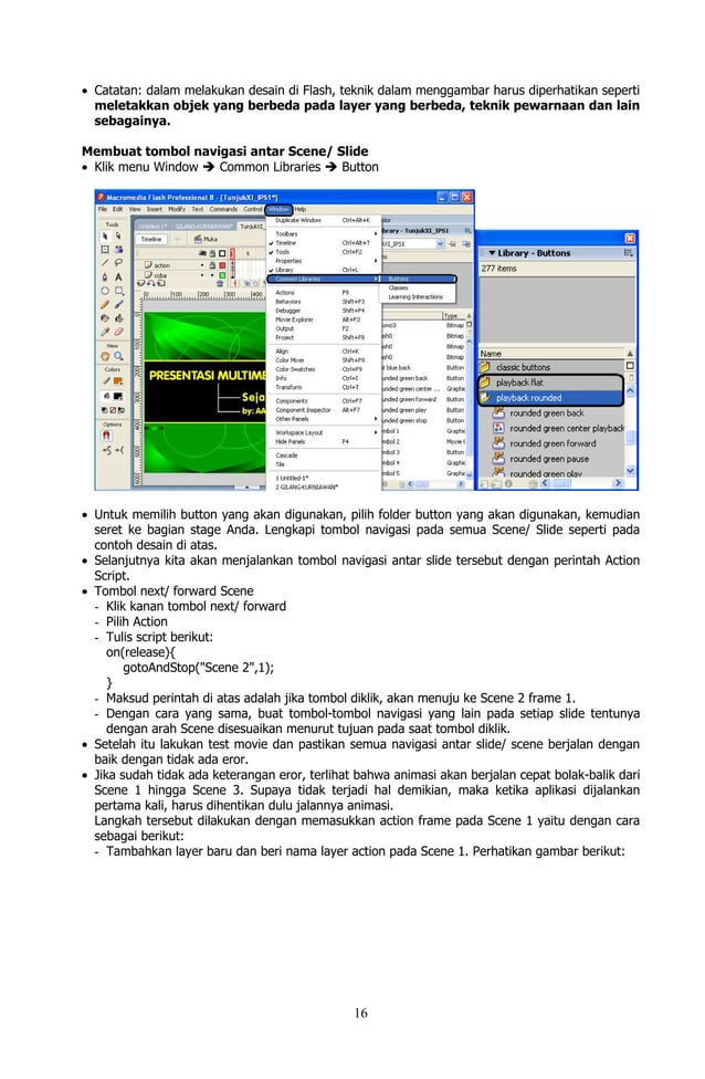 Membuat file-presentasi-dengan-flash-mengenal-action-script1 | PDF