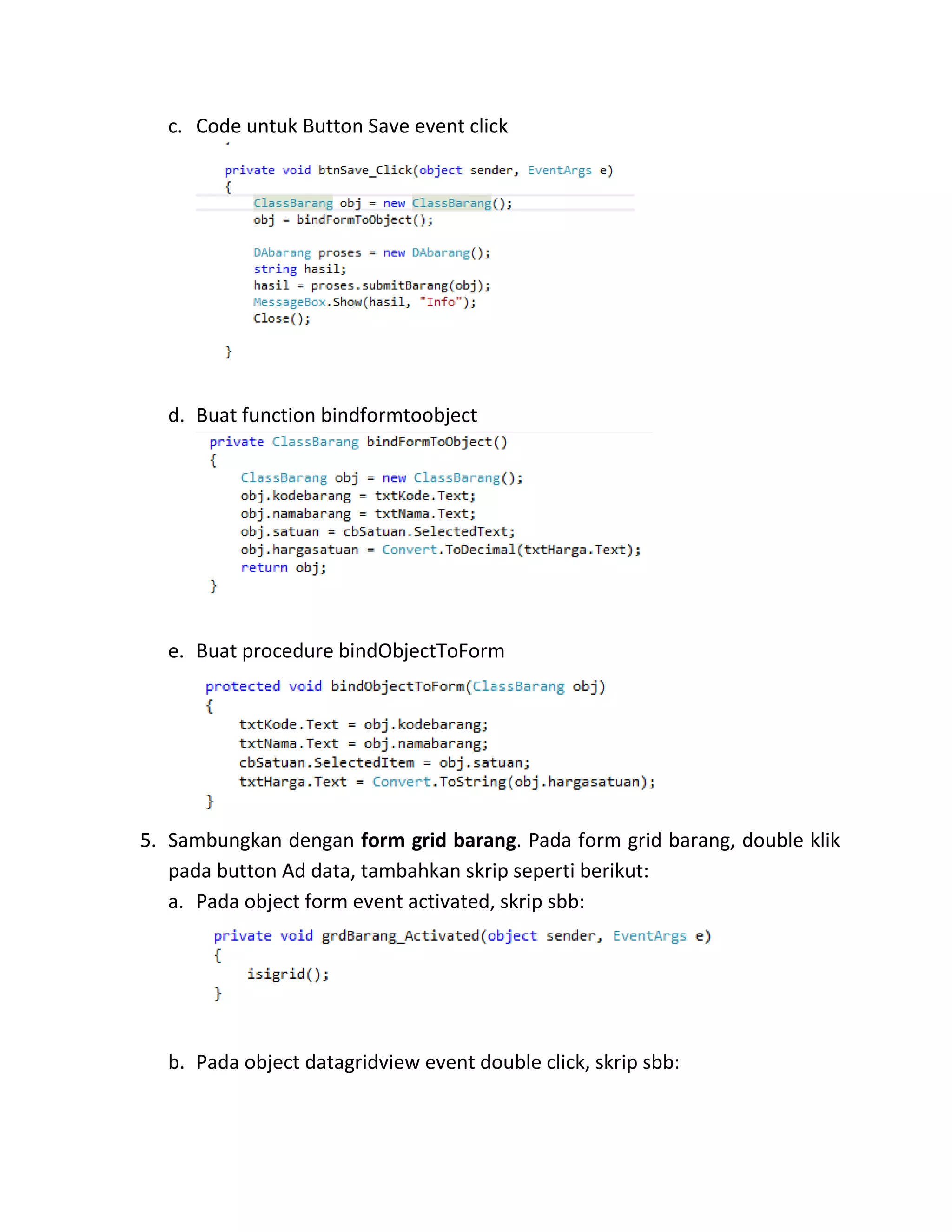 Membuat Form tambah dan update barang | PDF