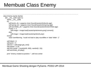 Membuat game-shooting-dengan-pygame | PPT