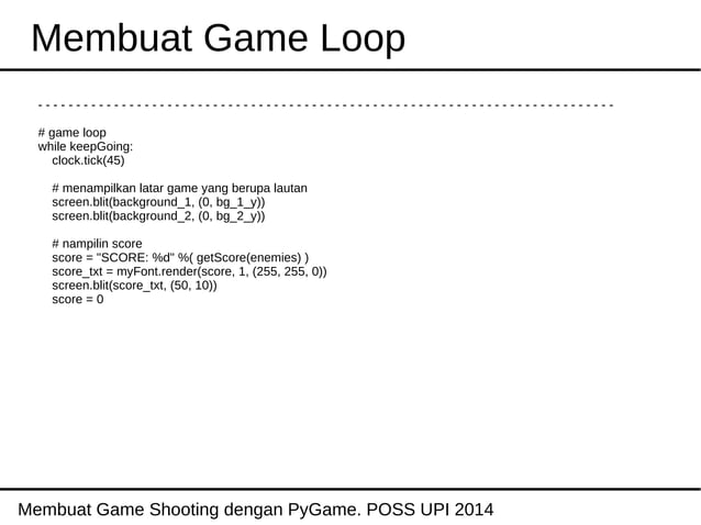 Membuat game-shooting-dengan-pygame | PPT