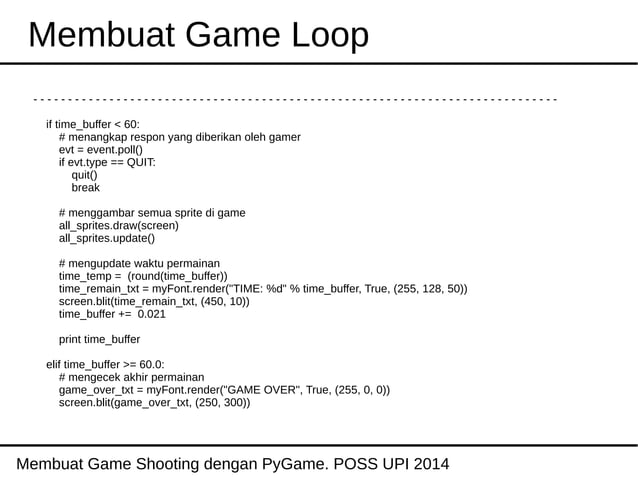 Membuat game-shooting-dengan-pygame | PPT