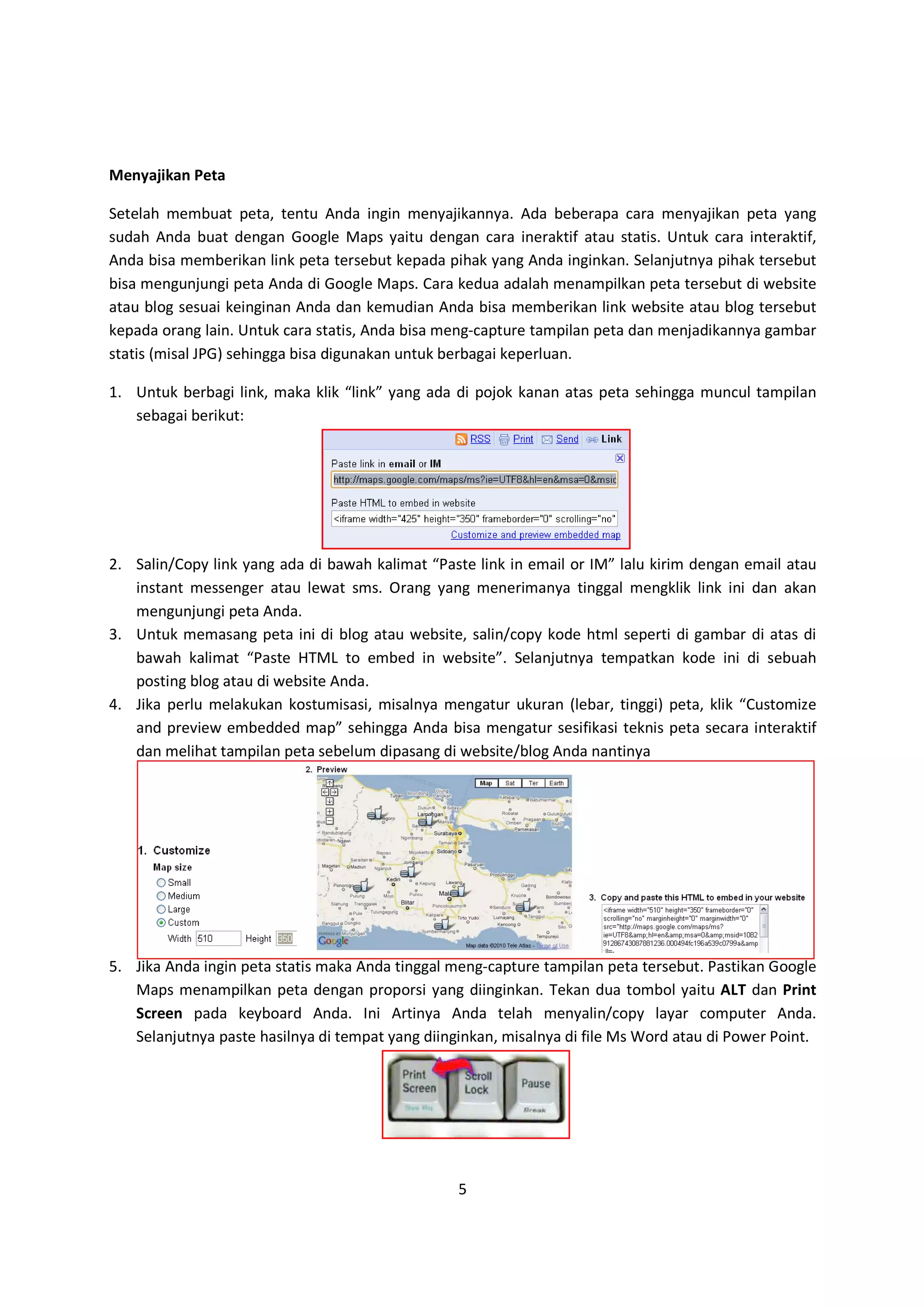 Membuat peta-dengan-google-maps | PDF