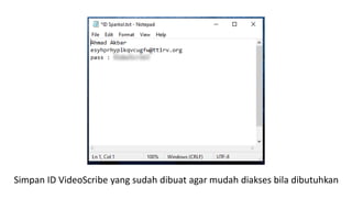 Membuat Akun dan Instalasi Videoscribe | PDF