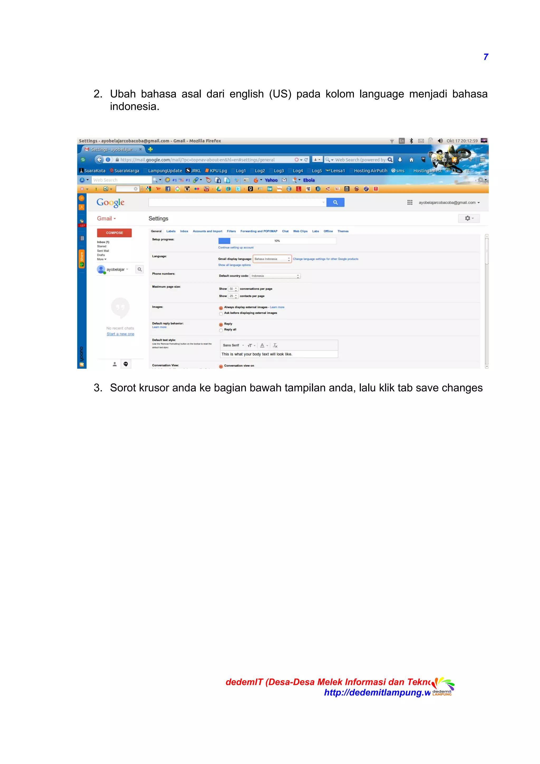 Membuat akun surel gmail | PDF
