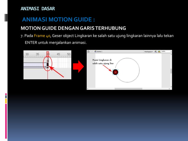Membuat animasi 2 d dengan adobe flash animasi motion guide (pertemuan ...