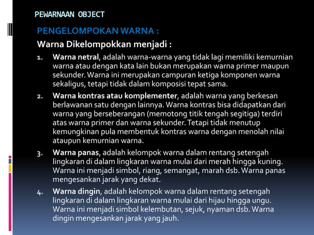 Membuat animasi 2 d dengan adobe flash pewarnaan object (pertemuan 1) | PPT