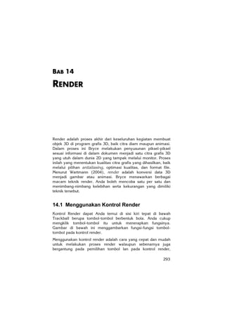 Membuat animasi alam dengan corel bryce | PDF