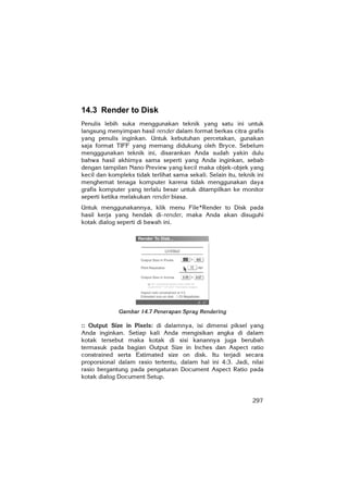 Membuat animasi alam dengan corel bryce | PDF