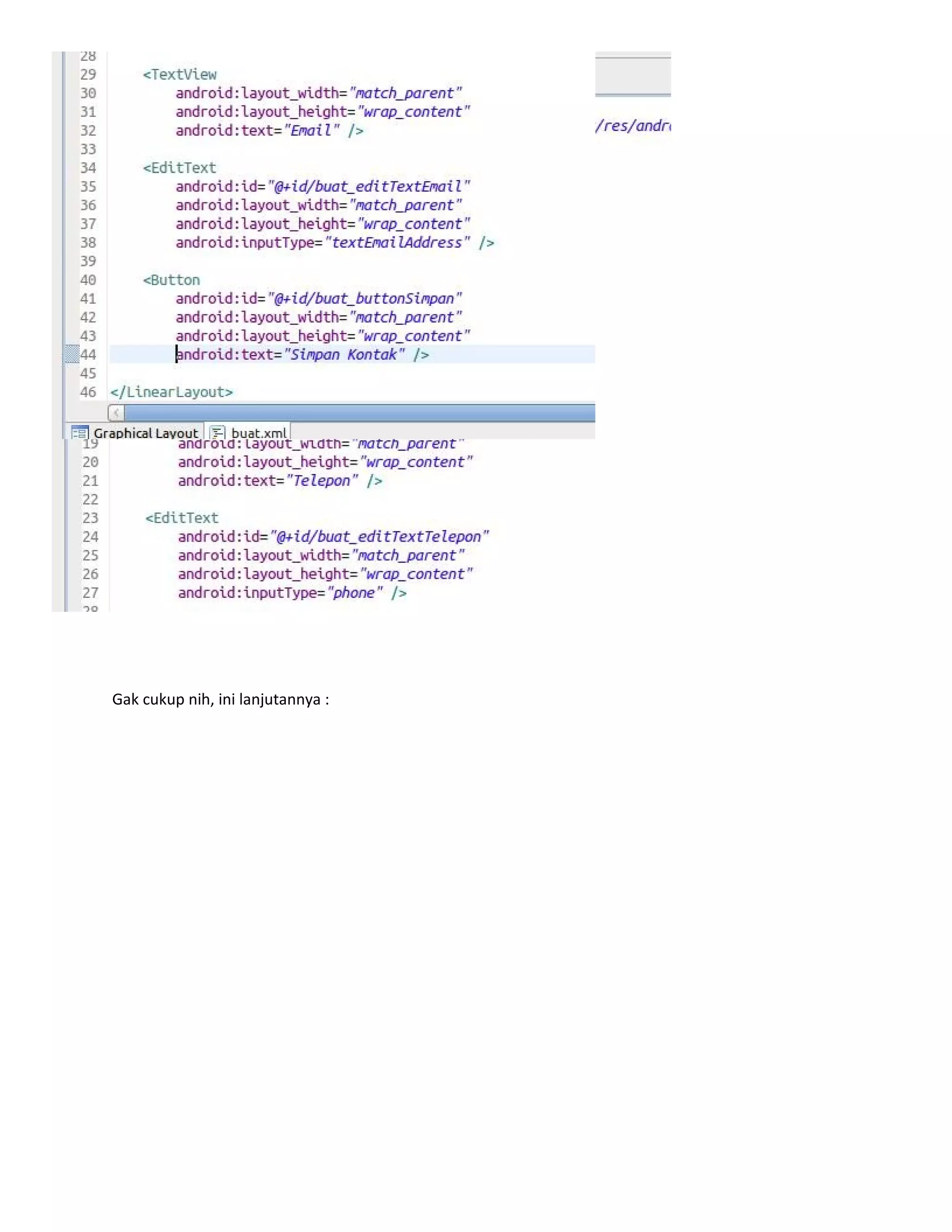 Membuat aplikasi android sederhana | PDF