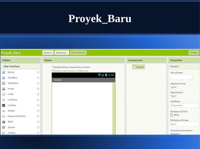 Membuat Aplikasi Android dengan App Inventor 2 | PPT