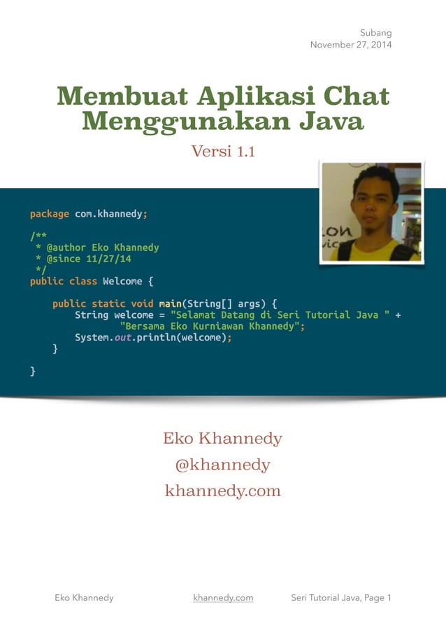 Membuat aplikasi chat menggunakan java | PDF
