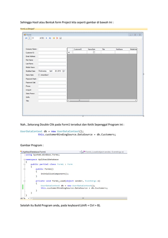 Membuat Aplikasi Database Dengan Windows Form Application Pdf