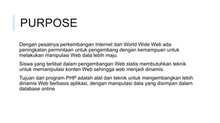 Membuat aplikasi dengan php | PPSX