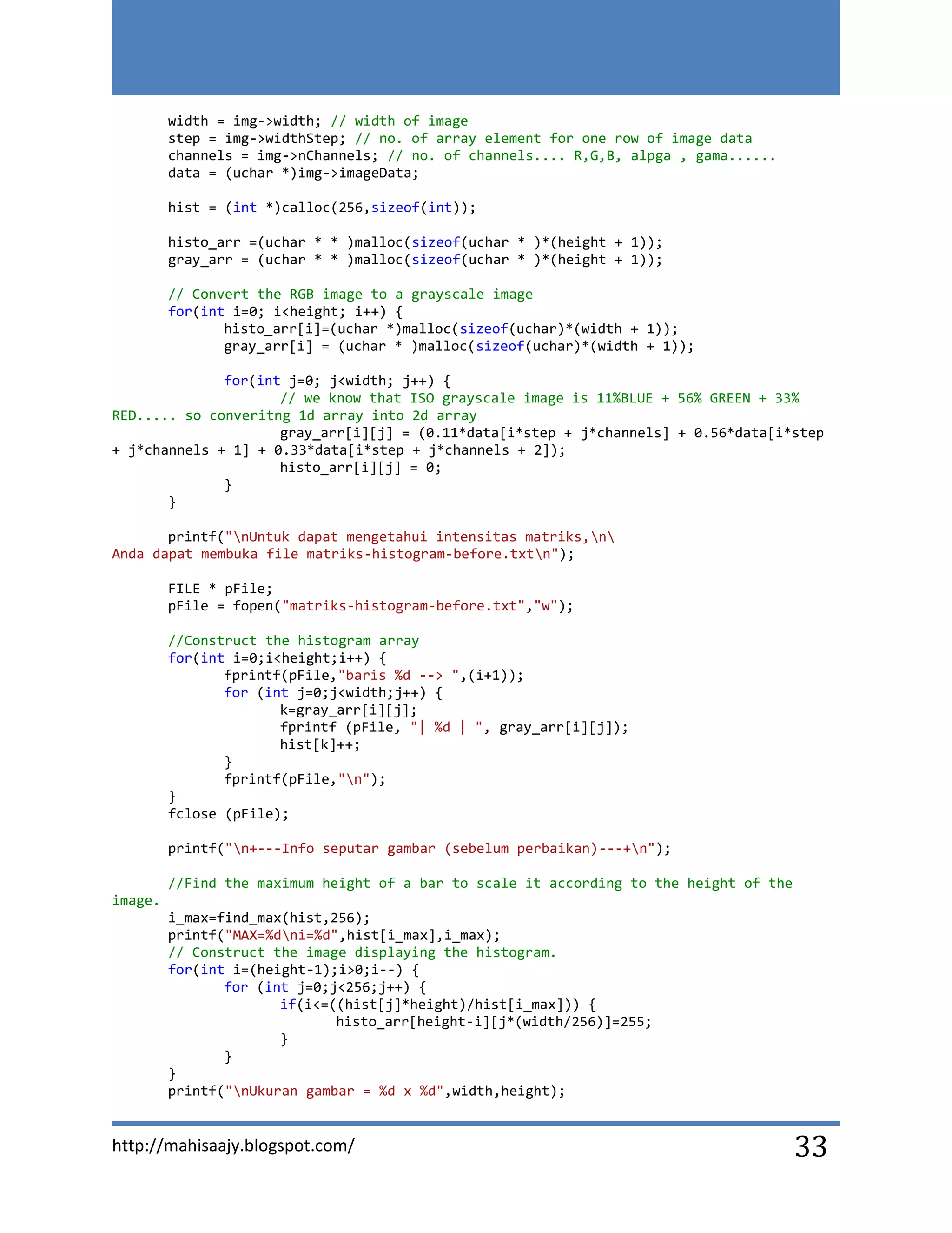 Membuat aplikasi pengolahan citra dengan open cv | PDF