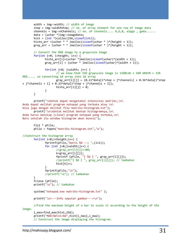 Membuat aplikasi pengolahan citra dengan open cv | PDF