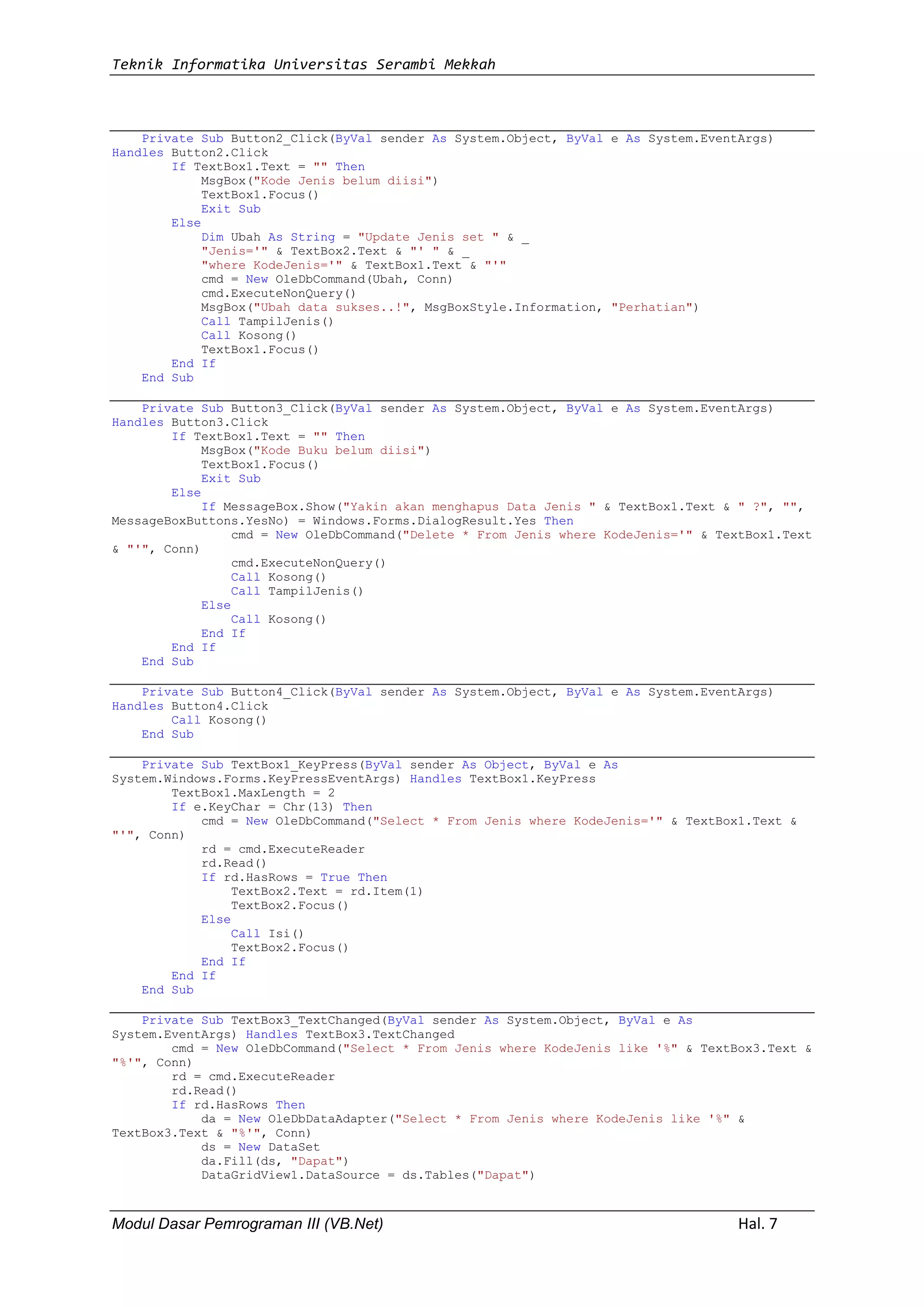 Membuat aplikasi penjualan buku sederhana | PDF