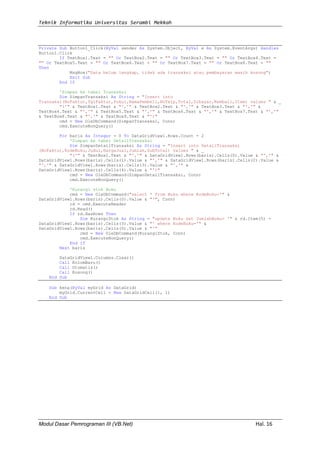 Membuat aplikasi penjualan buku sederhana | PDF | Databases | Computer ...