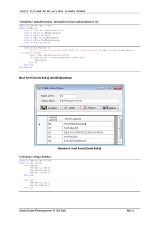 Membuat aplikasi penjualan buku sederhana | PDF | Databases | Computer Software and Applications