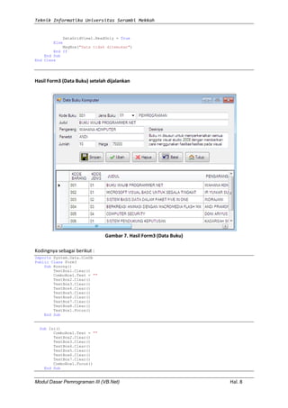 Membuat aplikasi penjualan buku sederhana | PDF | Databases | Computer ...