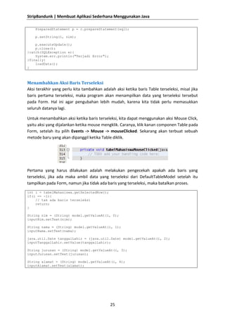 Membuat aplikasi sederhana menggunakan java | DOCX
