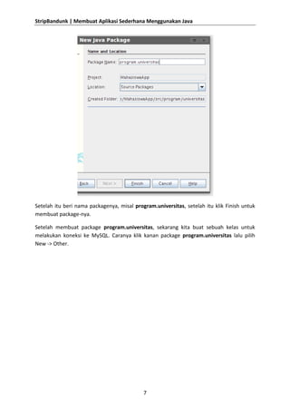 Membuat aplikasi sederhana menggunakan java | DOCX