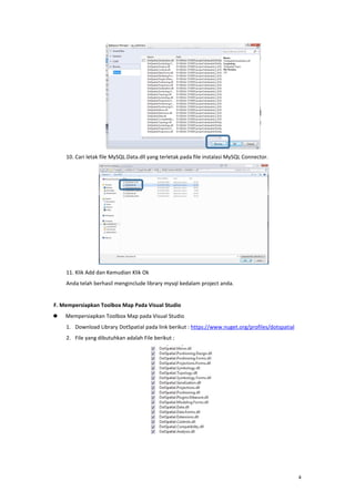 Membuat aplikasi sistem informasi geografis dengan visual basic & MySQL | PDF