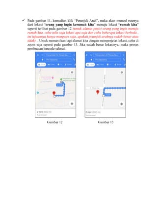 Membuat barcode untuk alamat rumah di google maps | PDF