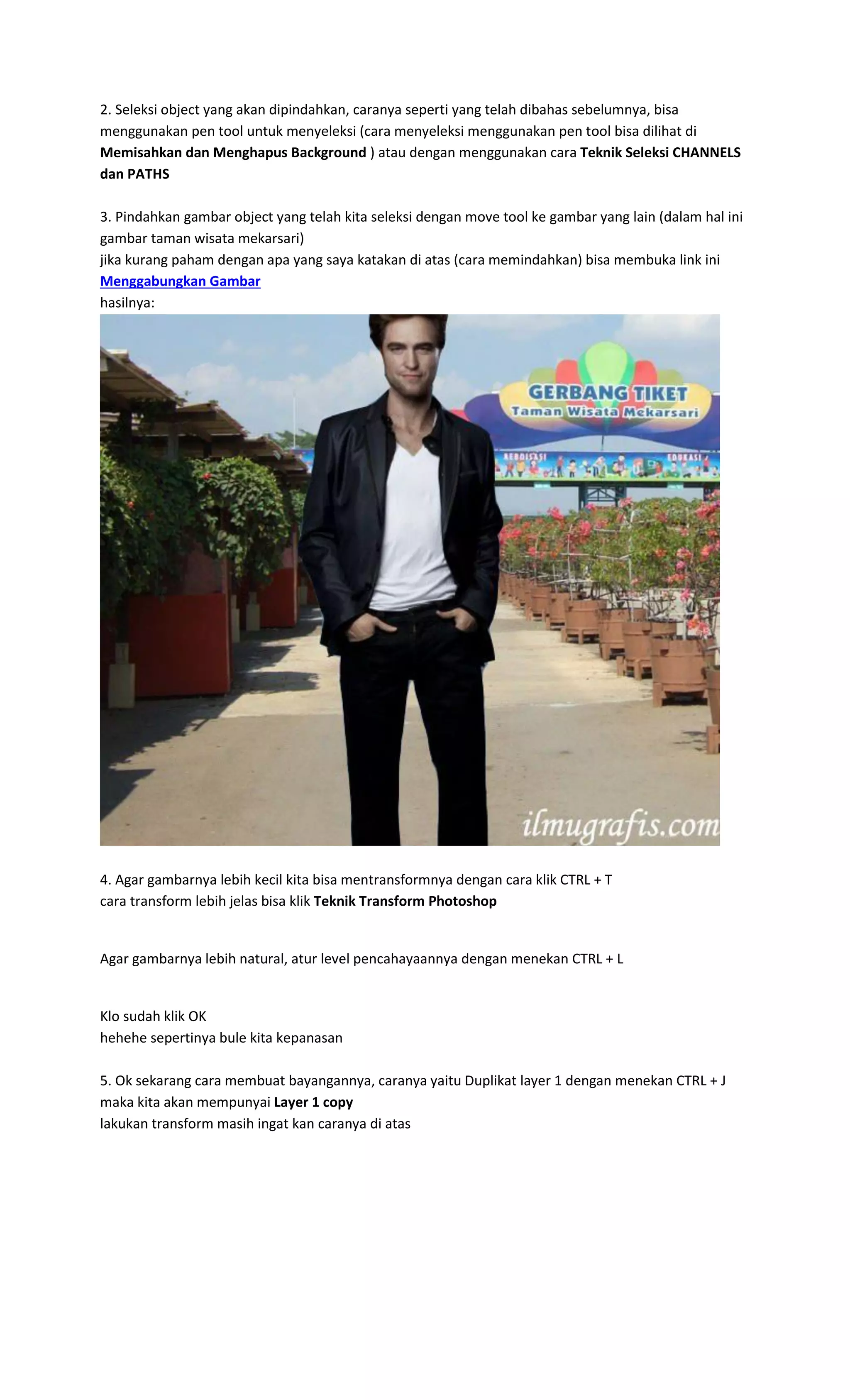 Membuat bayangan obyek | PDF